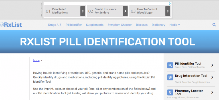 Rx Pill: Platform for Drug Identification and Verification - Health ...